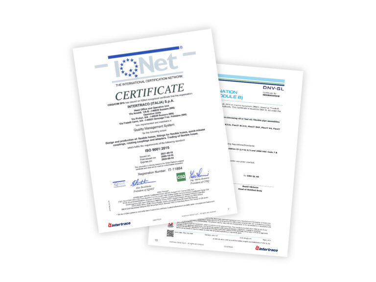Certificates - Hydraulic & Offshore Supplies